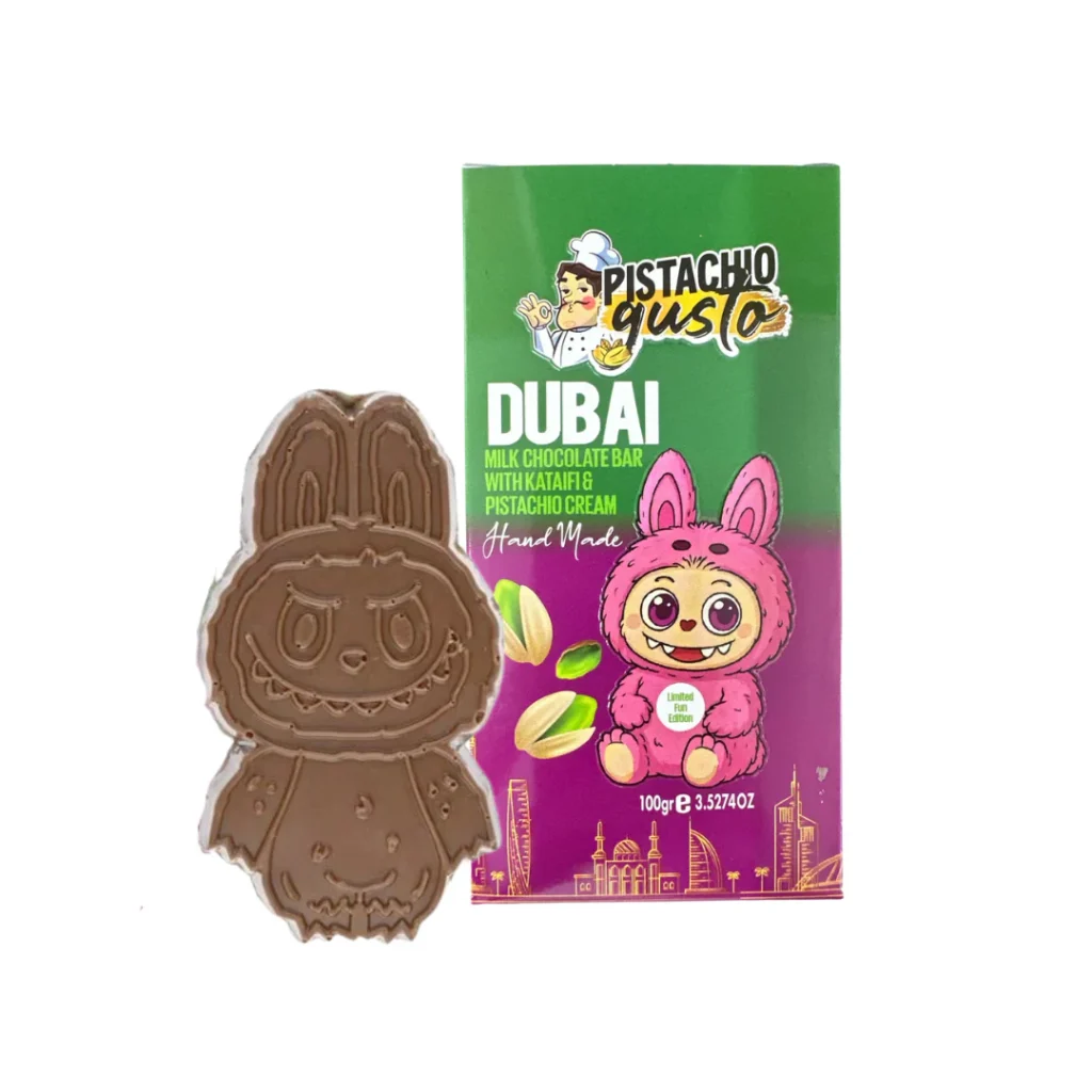 GUSTO Labubu Dubai Chocolate 100g – Rich & Creamy Treat